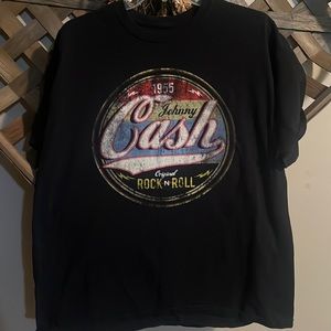 Johnny Cash | Shirts | Johnny Cash Black Tshirt Unisex Size Xlarge ...